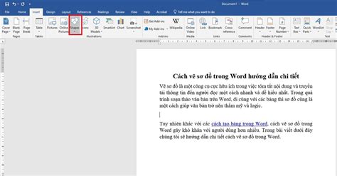 Cách vẽ sơ đồ trong Word hướng dẫn chi tiết