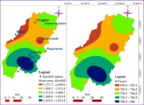 Mean Annual Rainfall And Rainfall Erosivity Factor Download