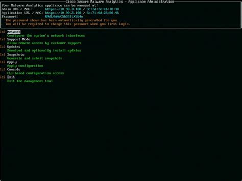 Cisco Secure Malware Analytics Appliance Getting Started Guide Version 2 17 Initial Network