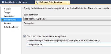 Select Build Deploy From Tfs 2010 Dont Panic Labs