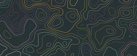 Topographic Multicolored Linear Background Abstraction With Place For Text Map Line Of