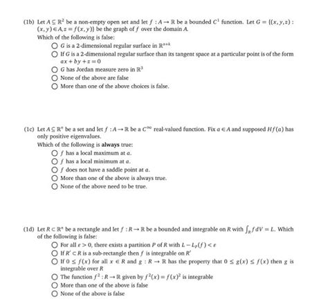 solved 1b let a⊆r2 be a non empty open set and let f a→r