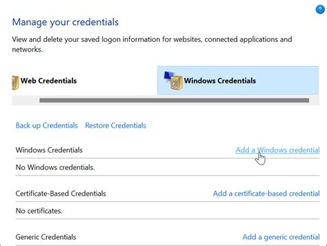 Windows Credential Manager