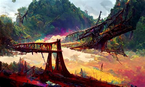 Artstation Broken Bridge