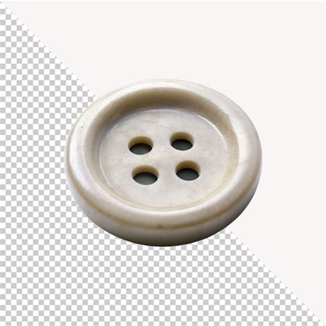 Premium PSD Cloth Button On Transparent Background