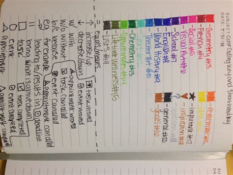 Color Coding Planner For Efficient Organization