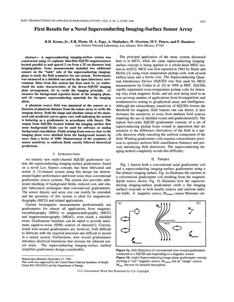 Pdf First Results For A Novel Superconducting Imaging Surface Sensor Array