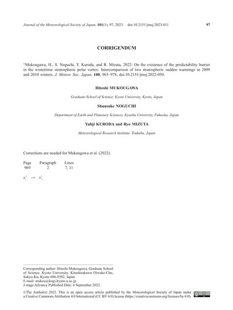 Pdf Corrigendum On The Existence Of The Predictability Barrier In