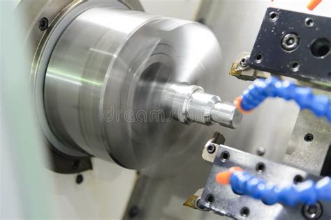 CNC Lathe Machine Turning Machine Stock Photo Image Of Automated Equipment