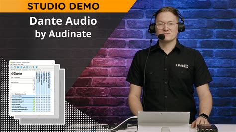 In-studio demo of Dante audio networking | Live X