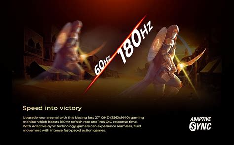 Amazon Com AOC Q27G4XN 27 Gaming Monitor 2K QHD 2560x1440 180Hz 1ms Adaptive Sync Height