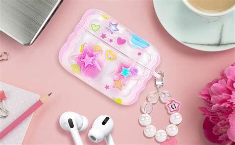 Mainrenka Cute Star Airpod Pro Case With Keychain