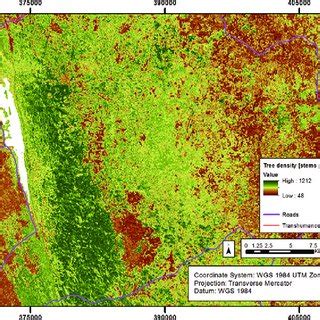 Map Of Tree Density Stems Ha 1 Created Using Random Forest Models Download Scientific Diagram