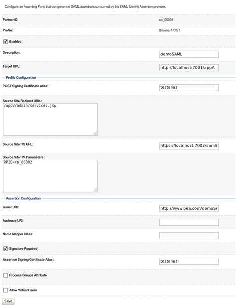 Tech Guido Configuring Single Sign On Using Saml In Weblogic Server 12 2 1