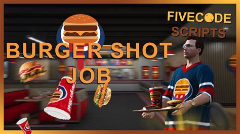 fivem script burger shot job [esx qb qbox] fivecode scripts youtube