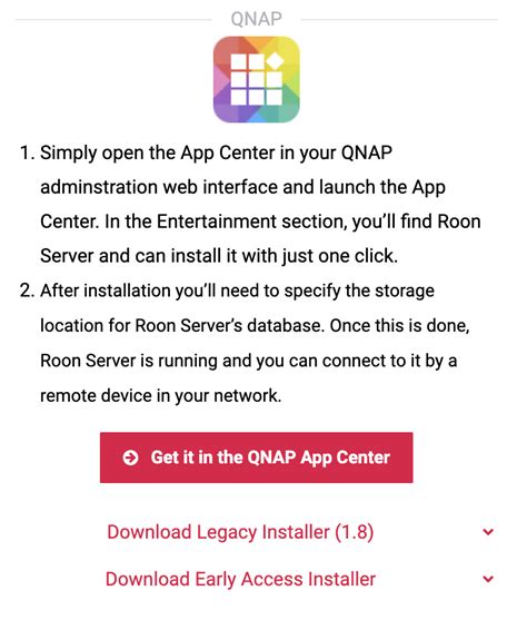 early access on qnap nas qnap synology nas roon labs community