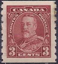 Stampsandcanada King George V 3 Cents 1928 Stamps Of Canada