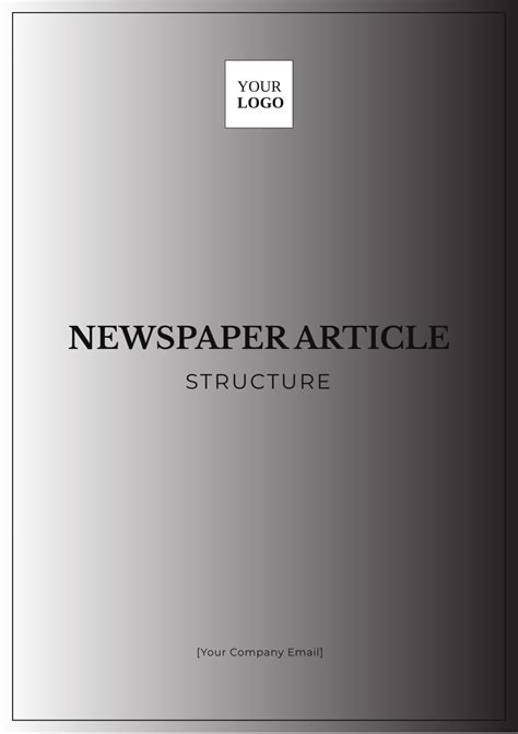 Free Newspaper Article Structure Template To Edit Online