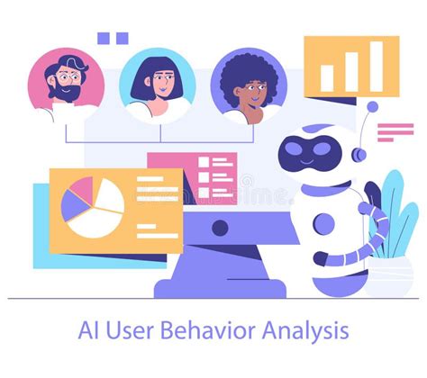 Ai Cybersecurity Flat Vector Illustration Stock Vector Illustration Of Pattern Processing