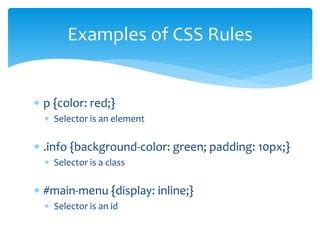 What Is Css PPTX Web Design And HTML Internet