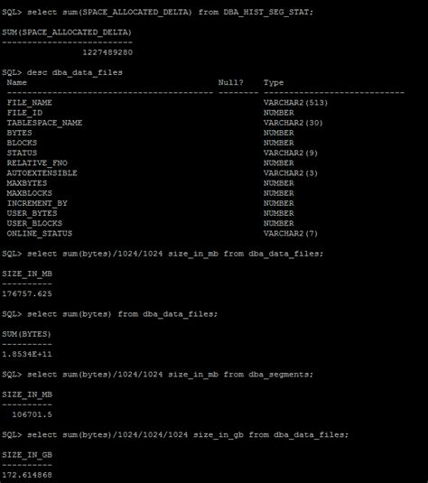 anil bandi s oracle dba how to know the database size