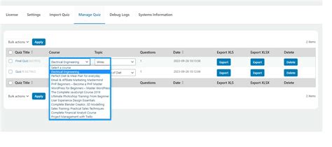 tutorlms quiz import export associate quizzes to courses tutorlms