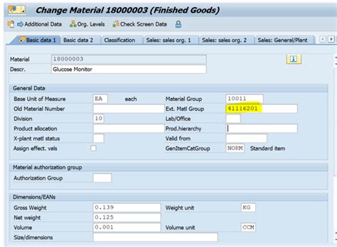 unspsc in material master sap community