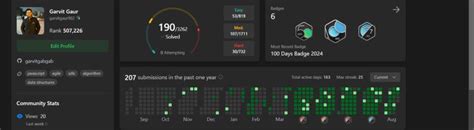 Garvit Gaur On Linkedin Codingjourney Leetcode Keepgoing Growthmindset Strongereveryday
