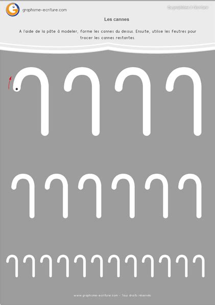 Graphisme Maternelle Les Cannes Et Les Crochets Ms Gs Cp