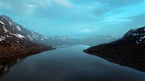 C4d Realistic Terrain Scene Render Testing Youtube