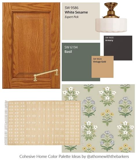 Basil Cabinets Kitchen Sherwin Williams Basil Green Cabinets Oak