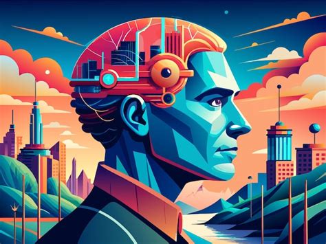 Neural Implants Enhancing Cognitive Abilities Vector Illustration Flat 2 Premium Ai Generated