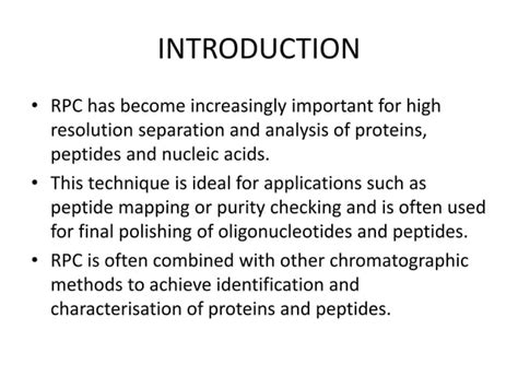 Reverse Phase Chromatography Pptx Chemistry Science