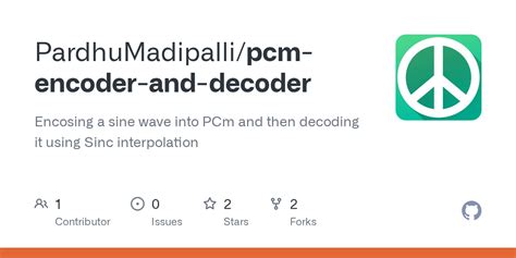 Github Pardhumadipallipcm Encoder And Decoder Encosing A Sine Wave