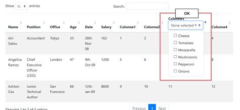 Scrollx And Fixedcolumn Options Hide Elements Added In Header
