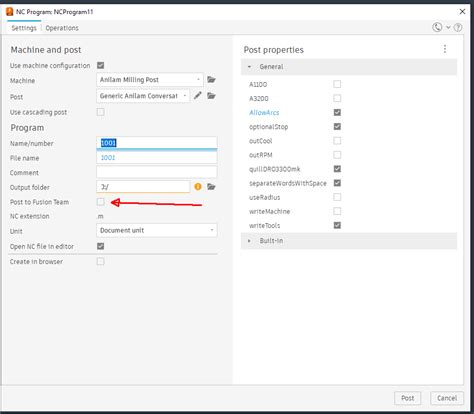 Solved Not Being Able To Export G Code On Cloud Based Fusion