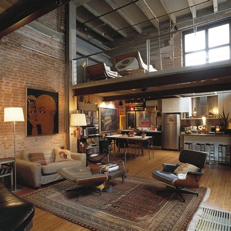 An Openplan Loft With Creative Space Planning And Furniture Arrangement Premium Ai Generated Image