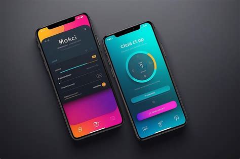 Premium Photo Sleek Smartphone App Interface