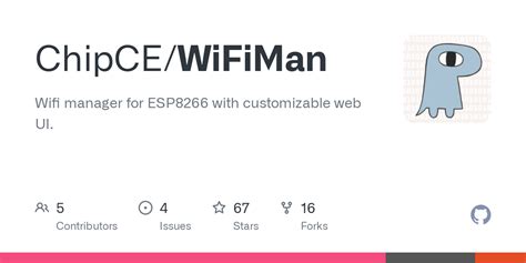 Github Chipce Wifiman Wifi Manager For Esp With Customizable Web Ui