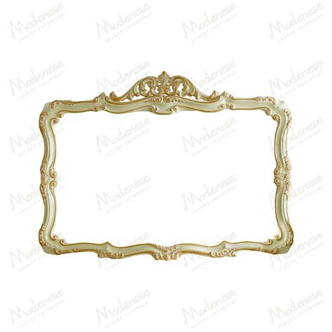 Elegant Rectangular Mirror In Refined Pearl Finish