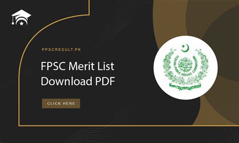 FPSC Merit List Download PDF Shortlisted Candidates List