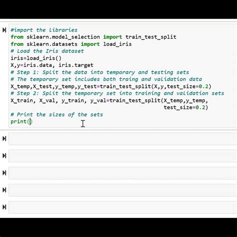 How To Split Dataset Into Train And Test Sets Using Sklearn In Python Mlforbeginners Vr