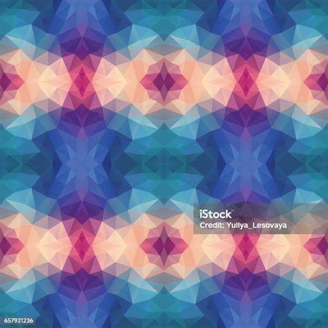 다채로운 기하학적 도형으로 이루어진 추상적인 프랙탈 패턴으로 완벽 한 배경 0명에 대한 스톡 벡터 아트 및 기타 이미지 0명 개성 개념 기하 도형 Istock