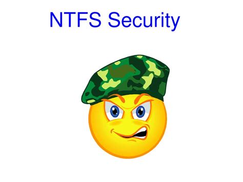PPT NTFS Security PowerPoint Presentation Free Download ID