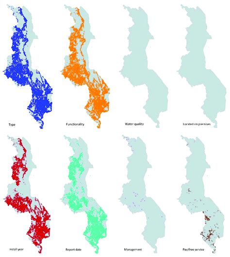 spatial coverage of attribute information available in all datasets