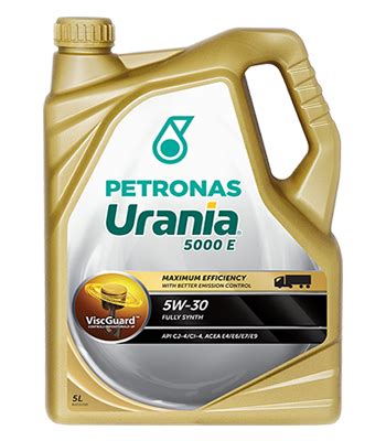Масло Urania 5000 E для дизельных двигателей SAE 5W-30