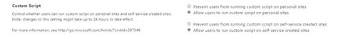 enable custom script on modern sharepoint sites to recover your