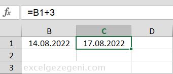 Tarih Ve Saat Fonksiyonları Excel Gezegeni