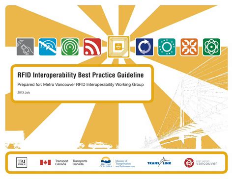 Pdf Rfid Interoperability Best Practice Guideline · Rfid Interoperability Best Practice