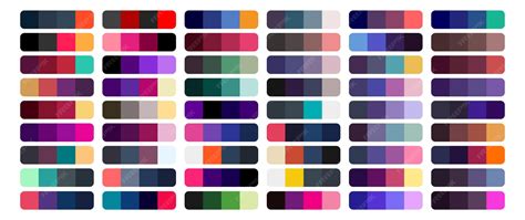 Premium Vector Vector Color Palette Set Design Template Multi Color